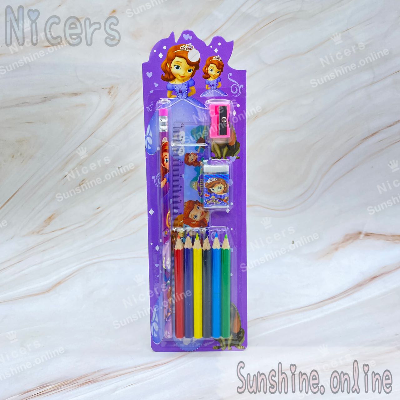 Kids Pencil Stationary Set Cartoon Character Pencils Set School ...