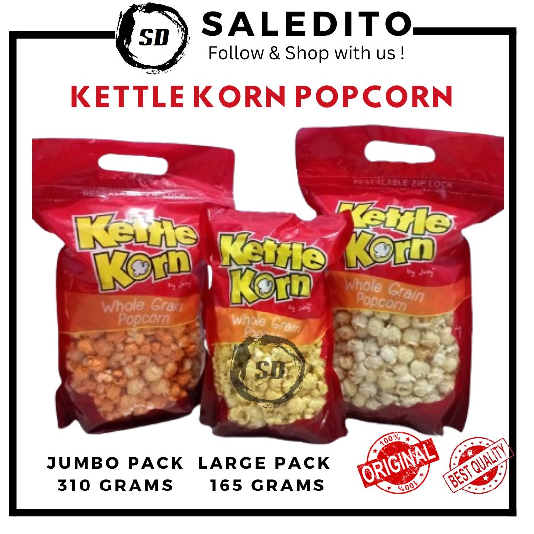 KETTLE KORN/KETTLECORN Popcorn/Corn/Cheese/Chocolate/Glazed/Bbq/Caramel ...