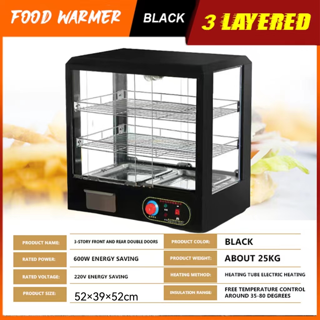 Commercial Showcase Food Warmer Display Countertop Food Heating Cabinet ...