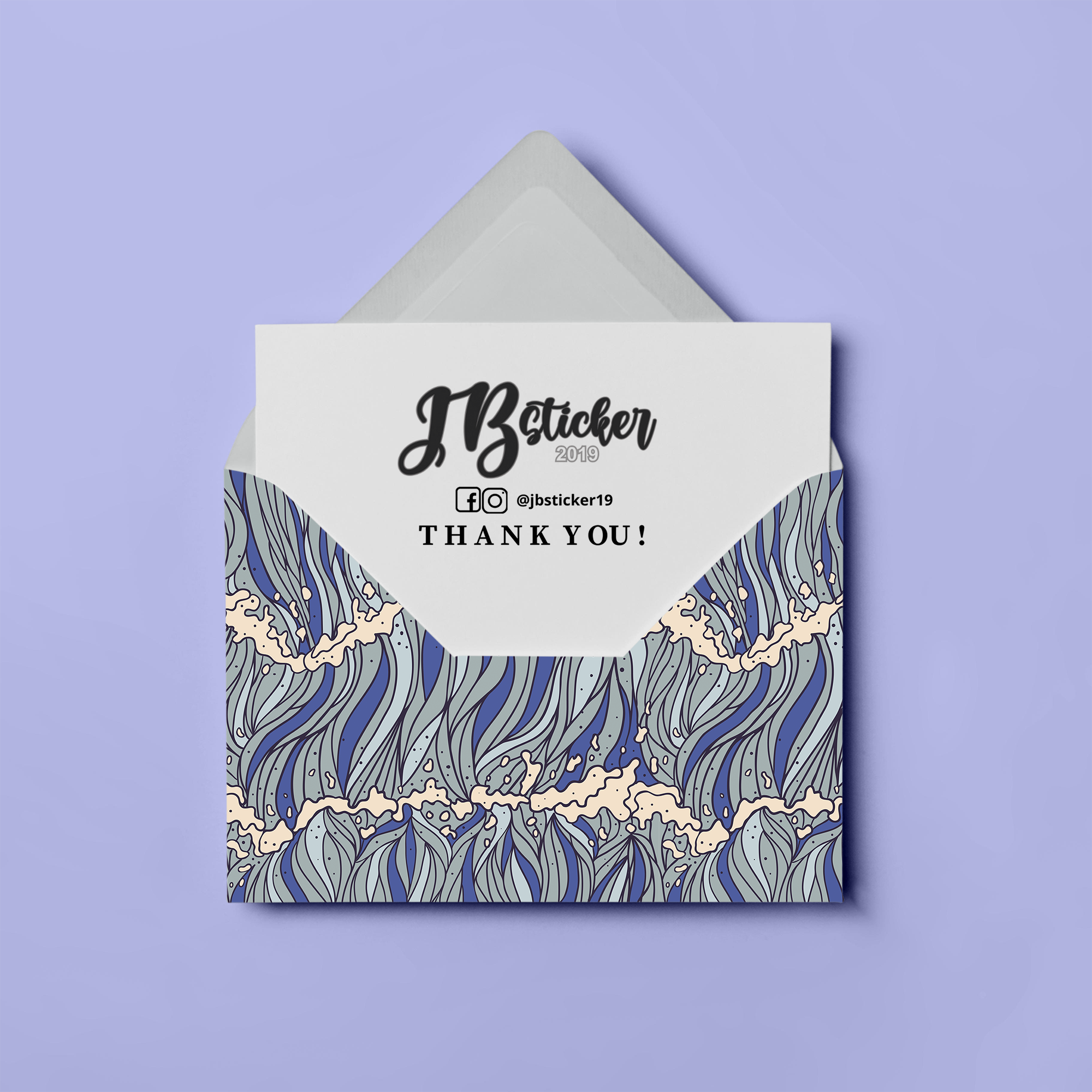 Japanese themed Mini Envelope 3x4.5", Toploader Envelope, Card Envelope ...