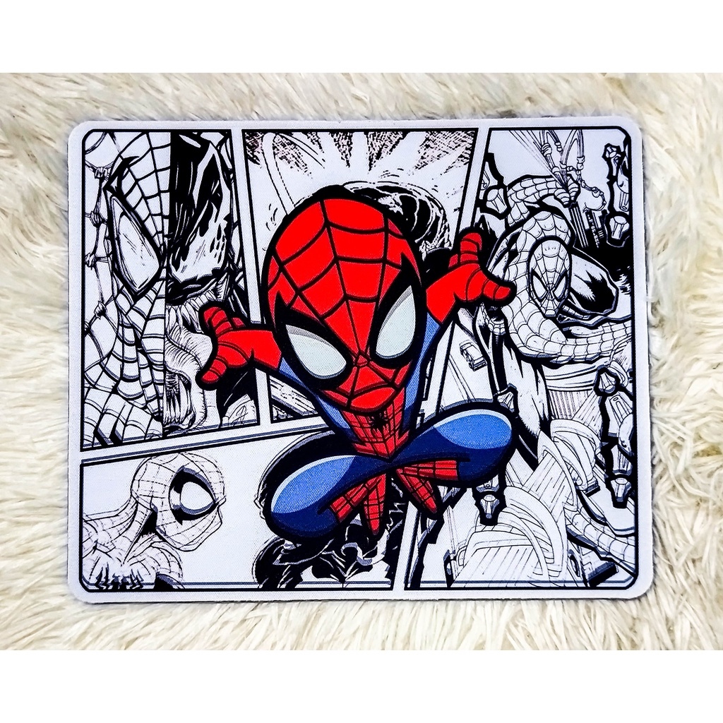 MARVEL MOUSEPAD AND COASTER INSPIRED SPIDERMAN IRONMAN THOR VENOM ...