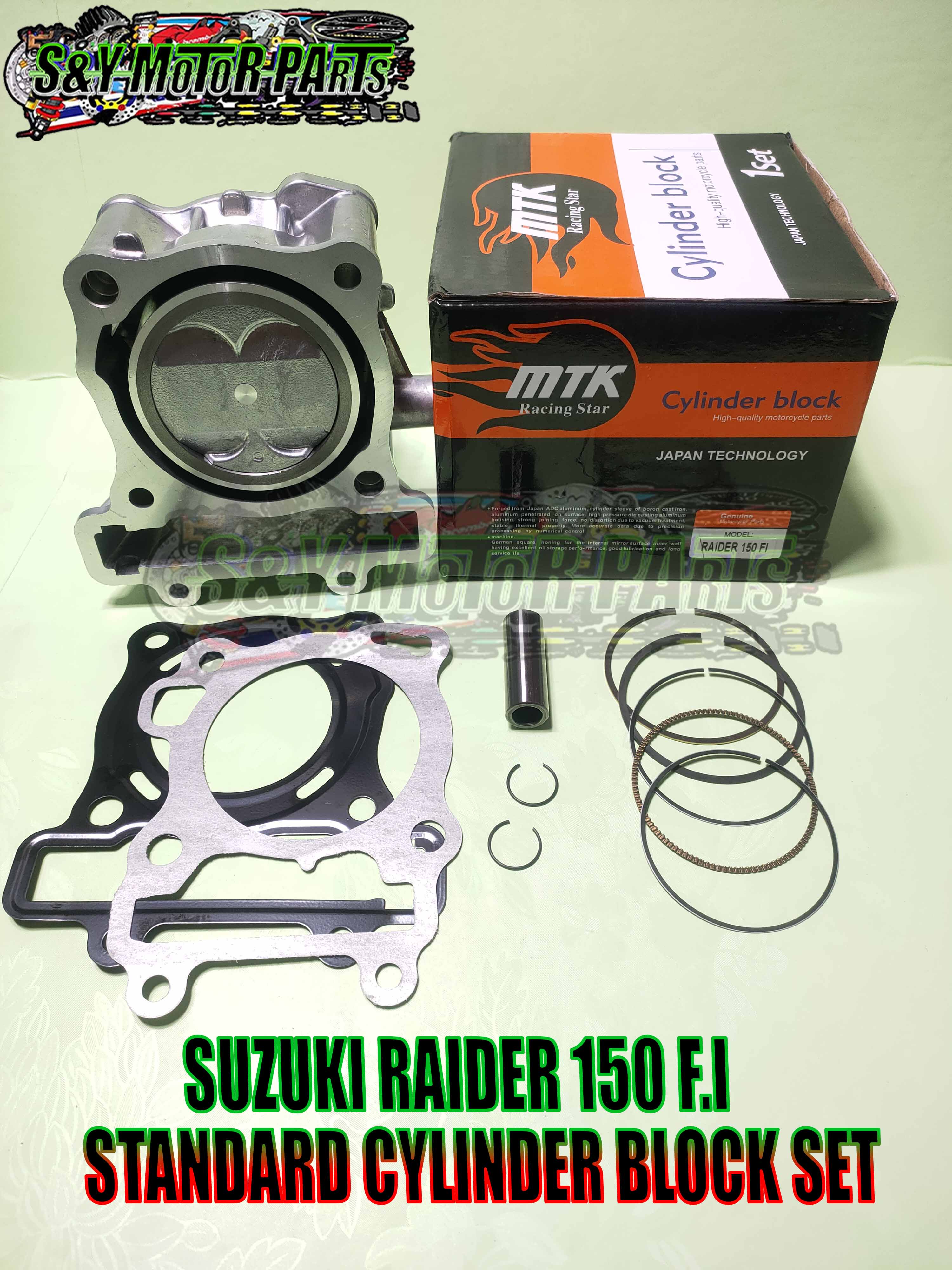 SUZUKI RAIDER 150 Fi STANDARD CYLINDER BLOCK SET | Lazada PH