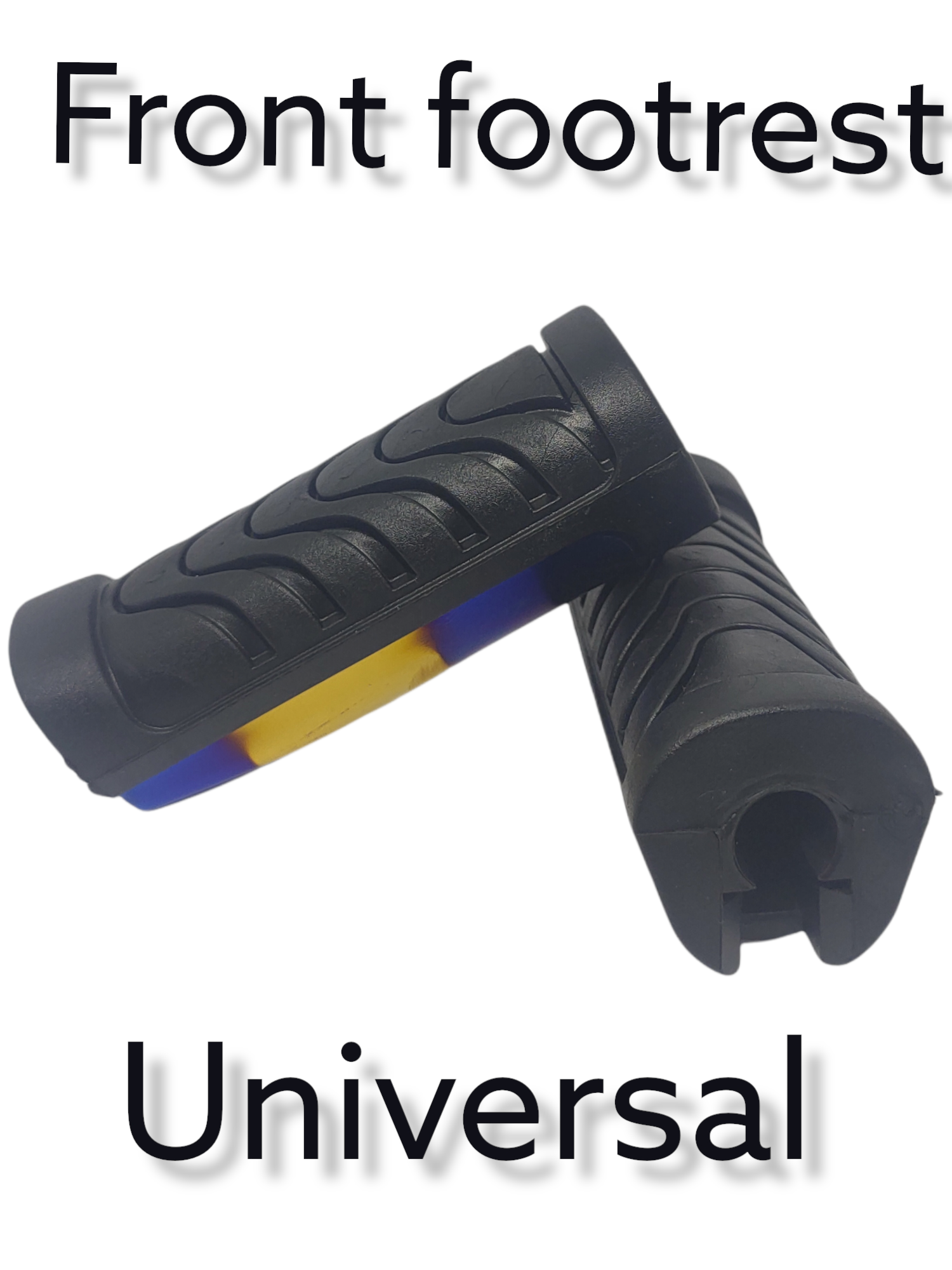 FRONT FOOTREST MOTORCYCLE TITANIUM TWOTONE UNIVERSAL WAVE/SMASH/RAIDER ...