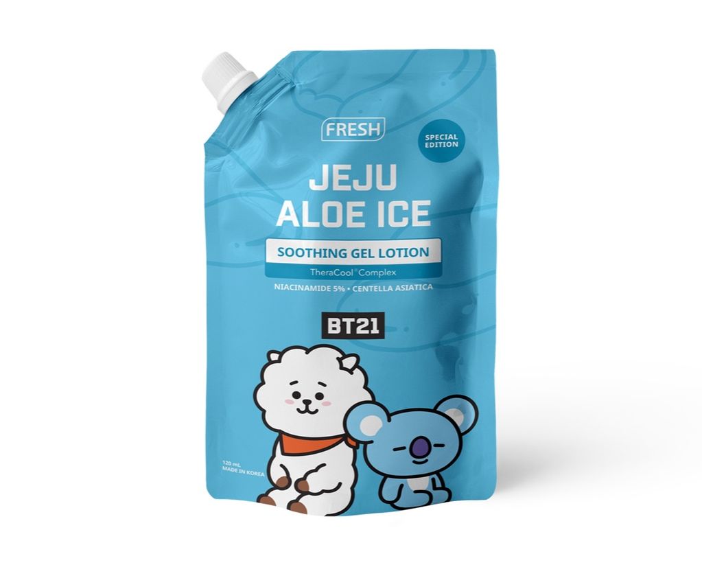 FRESH with BT21 Jeju Aloe Ice Soothing Gel Lotion 120mL | Lazada PH