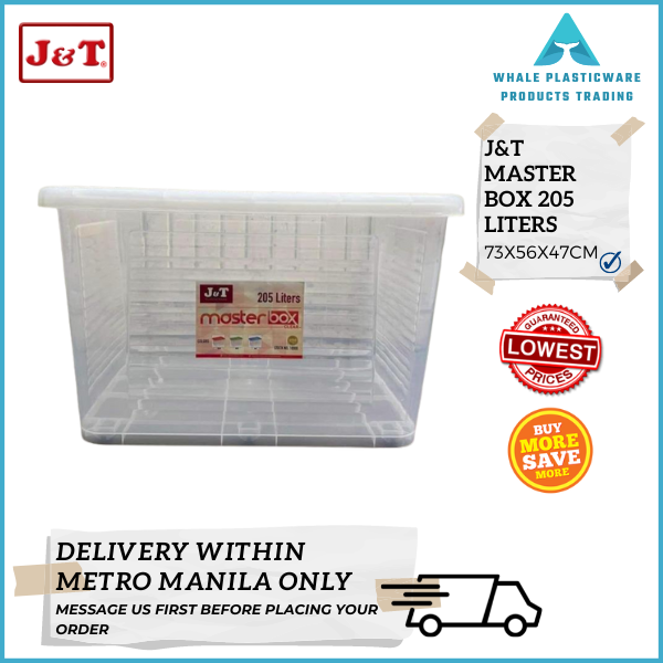 J&T Master box Transparent 205 Liters | Lazada PH