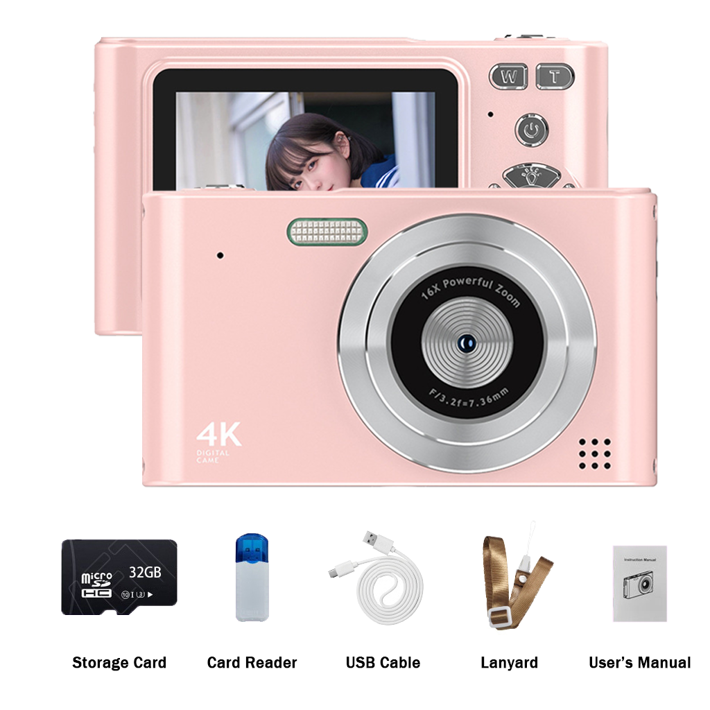Digital Camera 4K HD Camera Selfie Portable Digital Camera Portable ...