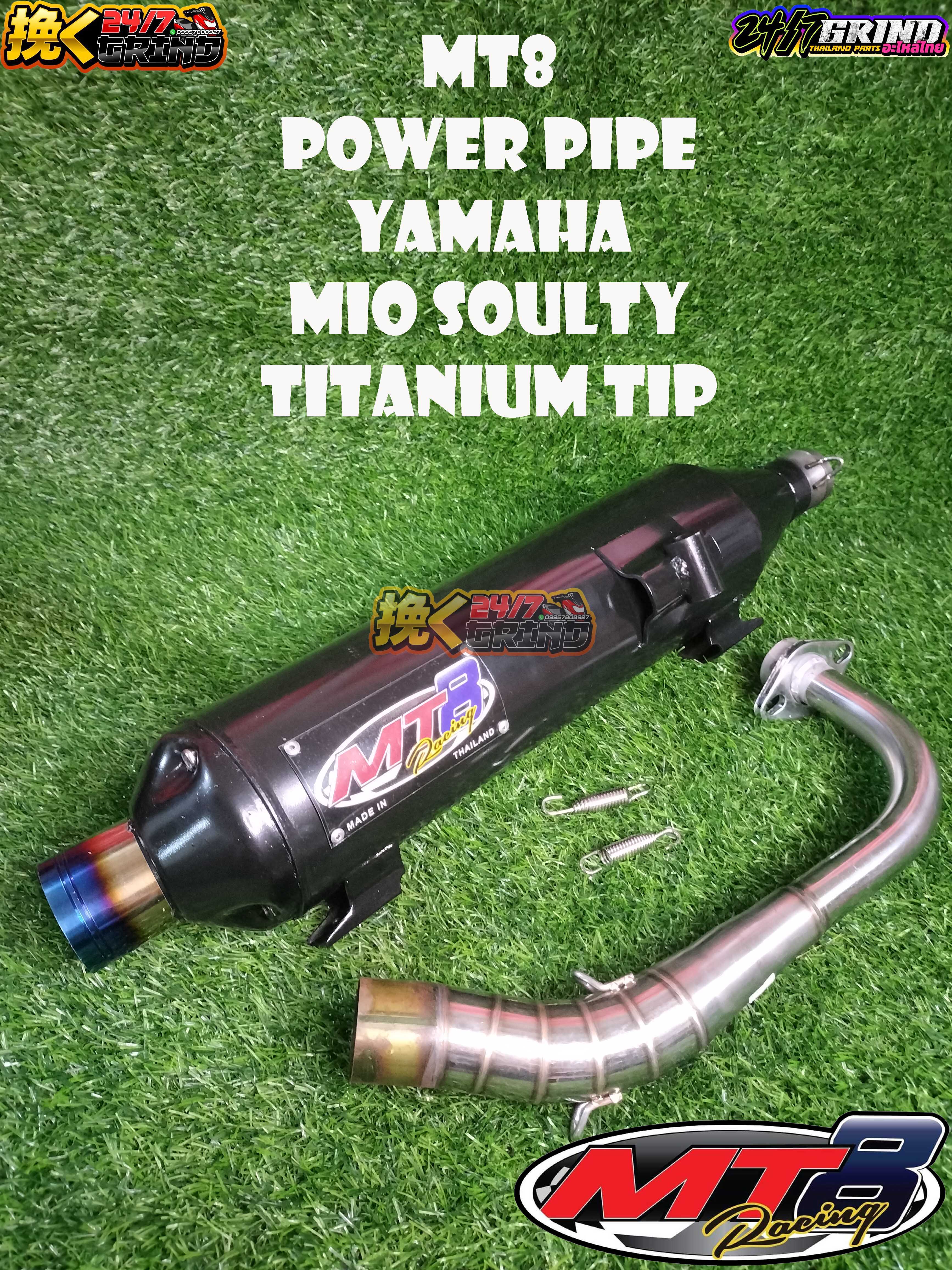 MT8 POWER PIPE YAMAHA MIO SOULTY TITANIUM TIP THAILAND MADE | Lazada PH