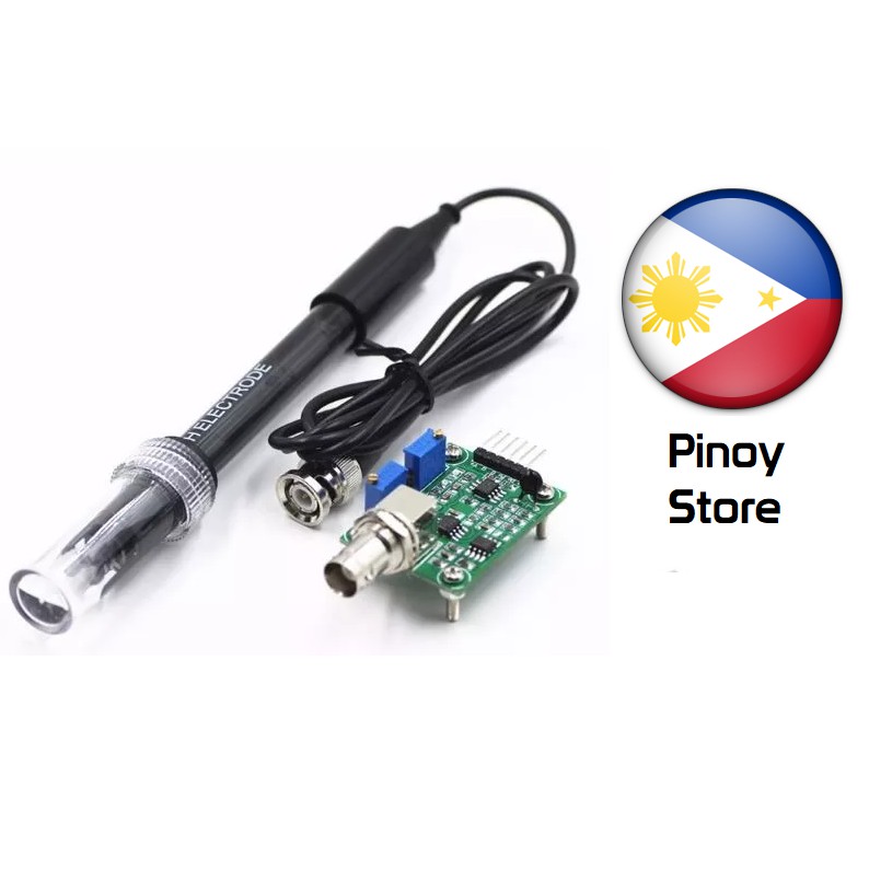 pH sensor PH-4502C kit for Arduino Analog Output E201 BNC probe | Lazada PH