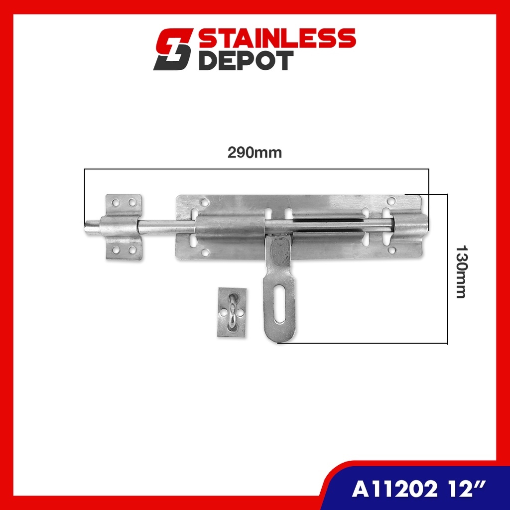 ready stock Stainless Barrel Bolt Stainless Lock Stainless Gate Lock ...