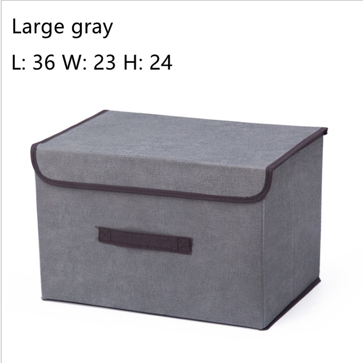 KxHomeliving 2 In 1 Plain Color Foldable Storage Box Organizer Clothes ...