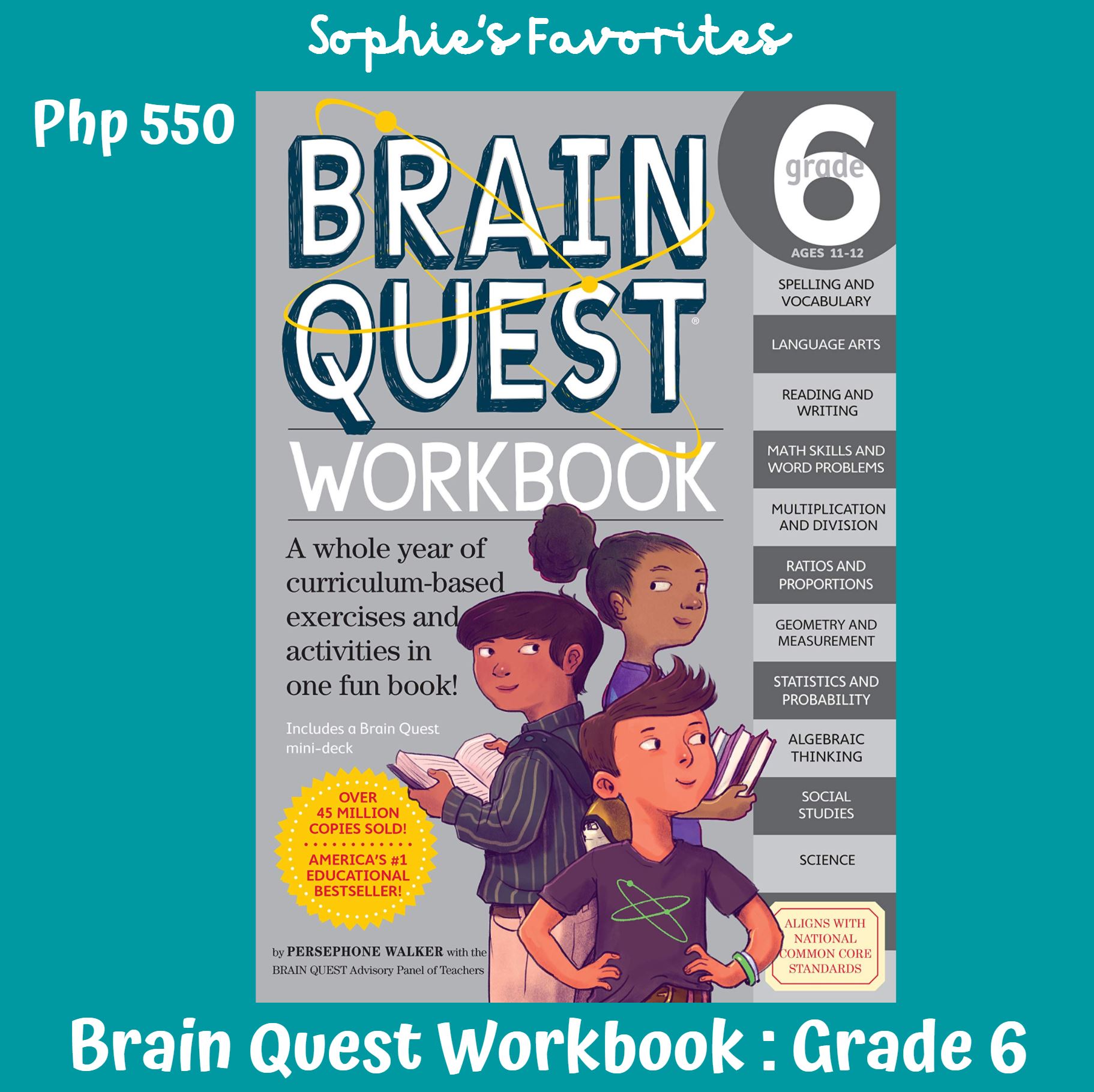 Brain Quest Workbook: Grade 6 | Lazada PH