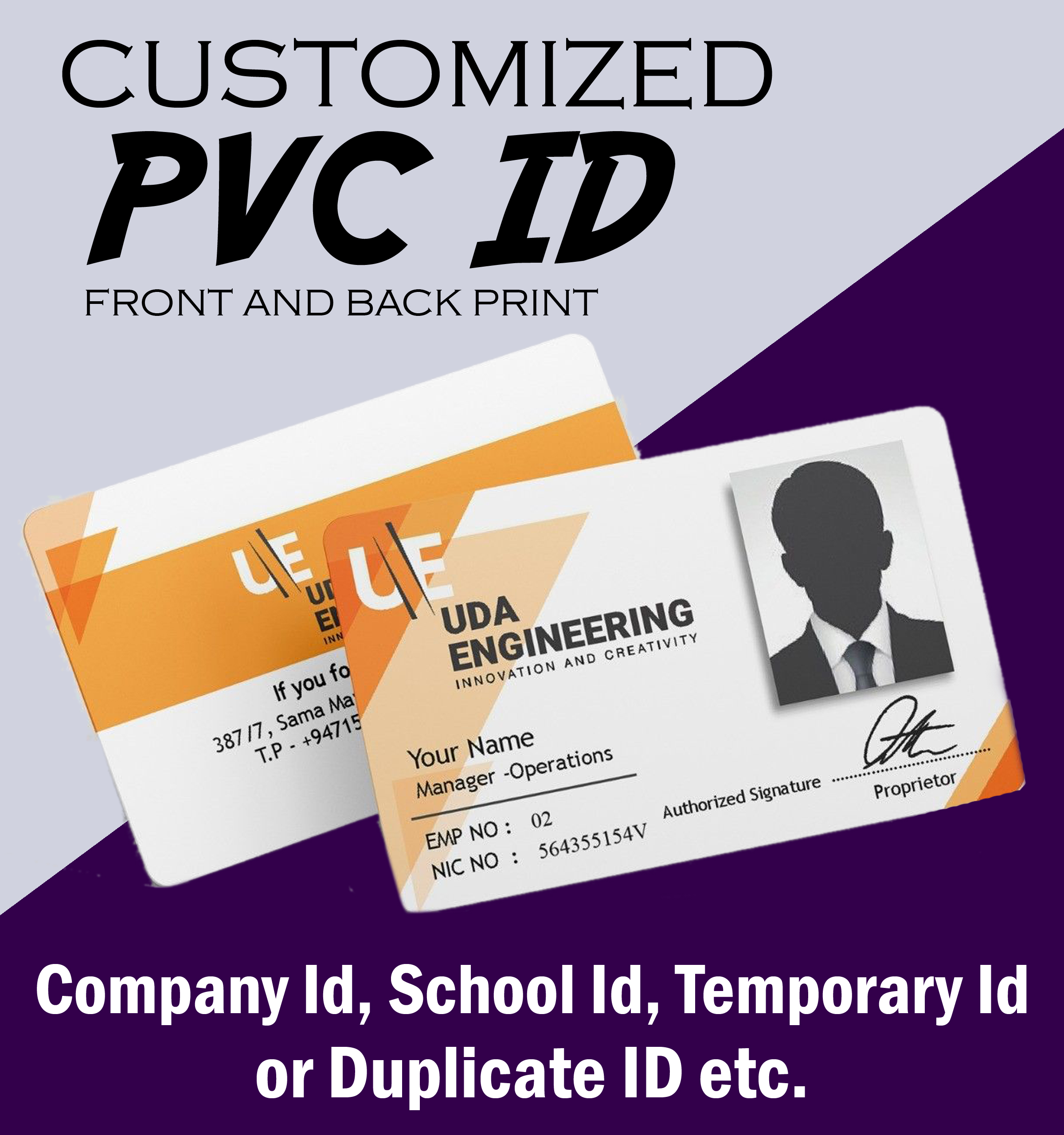 PVC ID / ID CARD CUSTOMIZED or DUPLICATE | Lazada PH