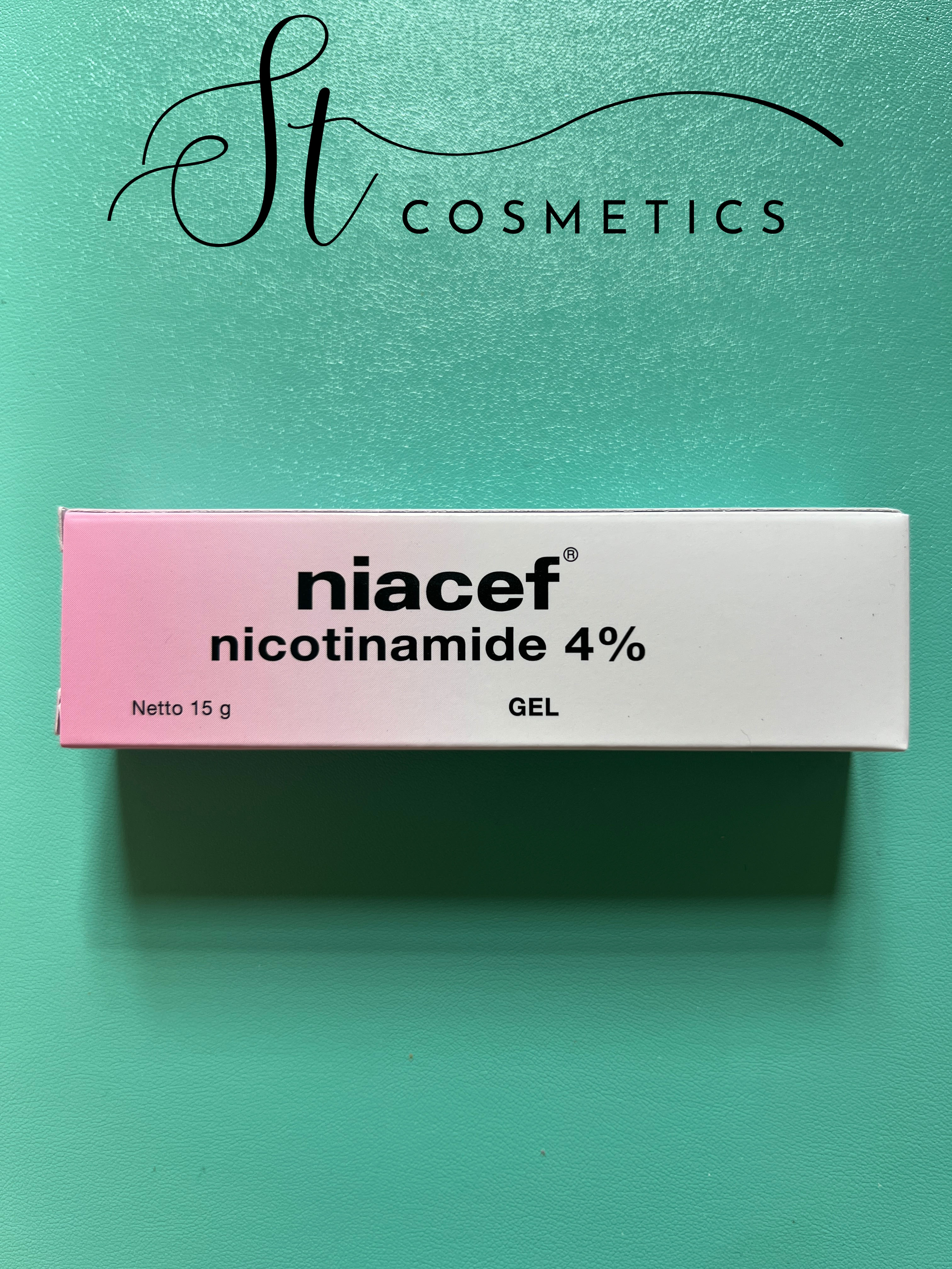 Niacef Gel 15g Nicotinamide/Niacinamide 4% For Acne/Skin Whitening ...