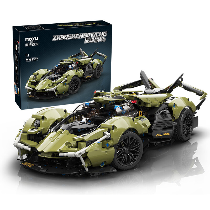 Block Technical MOC Sport Car Competitive With blocks 847 pcs Puzzle ...