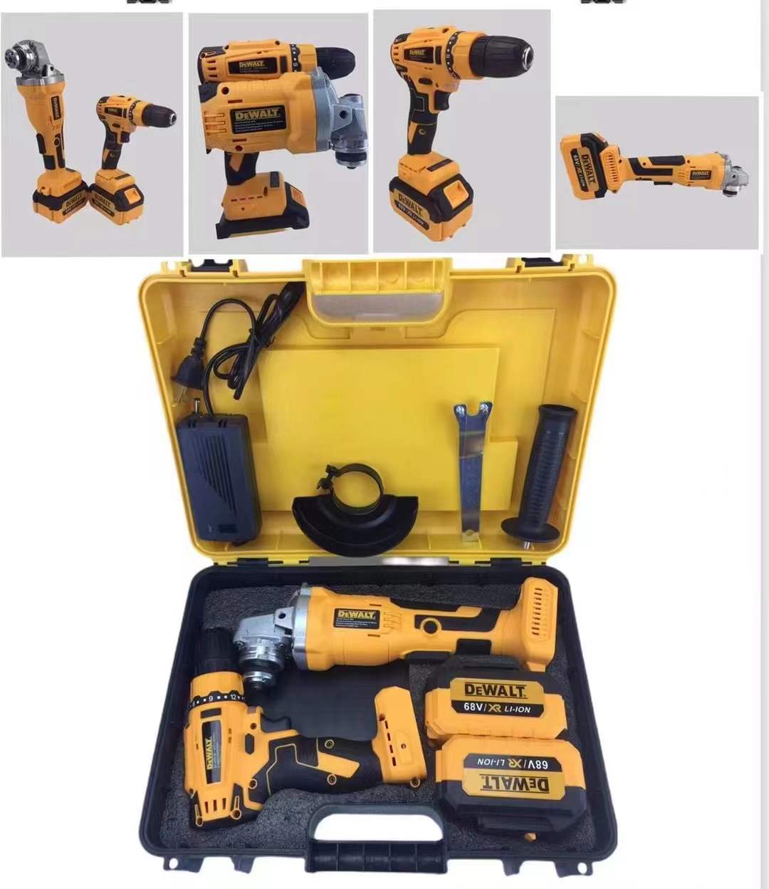 2 in 1 DeWALT 68V Lithium Battery Cordless Brushless Impact Wrench and ...