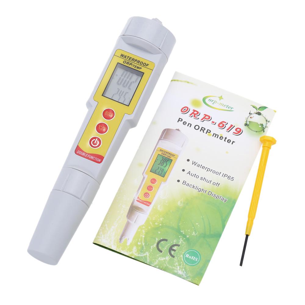 Smart Sensor Pen-Type ORP/TEMP Meter Thermometer with Backlit Display ...