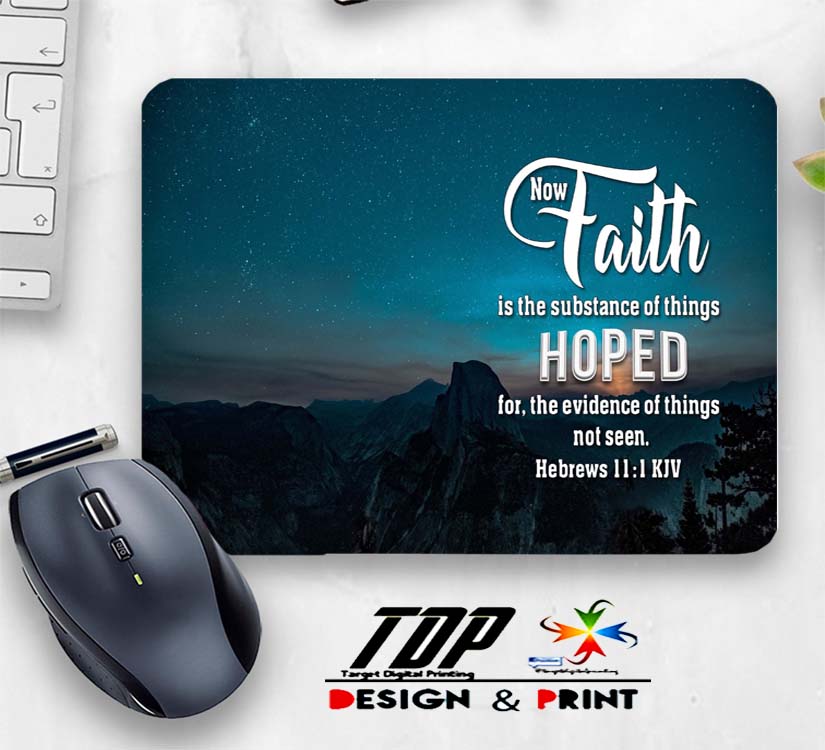 Bible Verse Mouse Pad Inspired Verse FAITH HOPE LOVE Bible Verse Mouse ...
