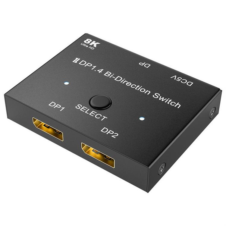 Two-Way DP Switcher 1.4 Splitter Converter 8k30hz 4k120hz 2k144hz ...