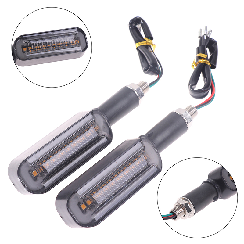 TEHE Motorcycle LED Turn Signal DRL Lights Flowing Water Blinker ...