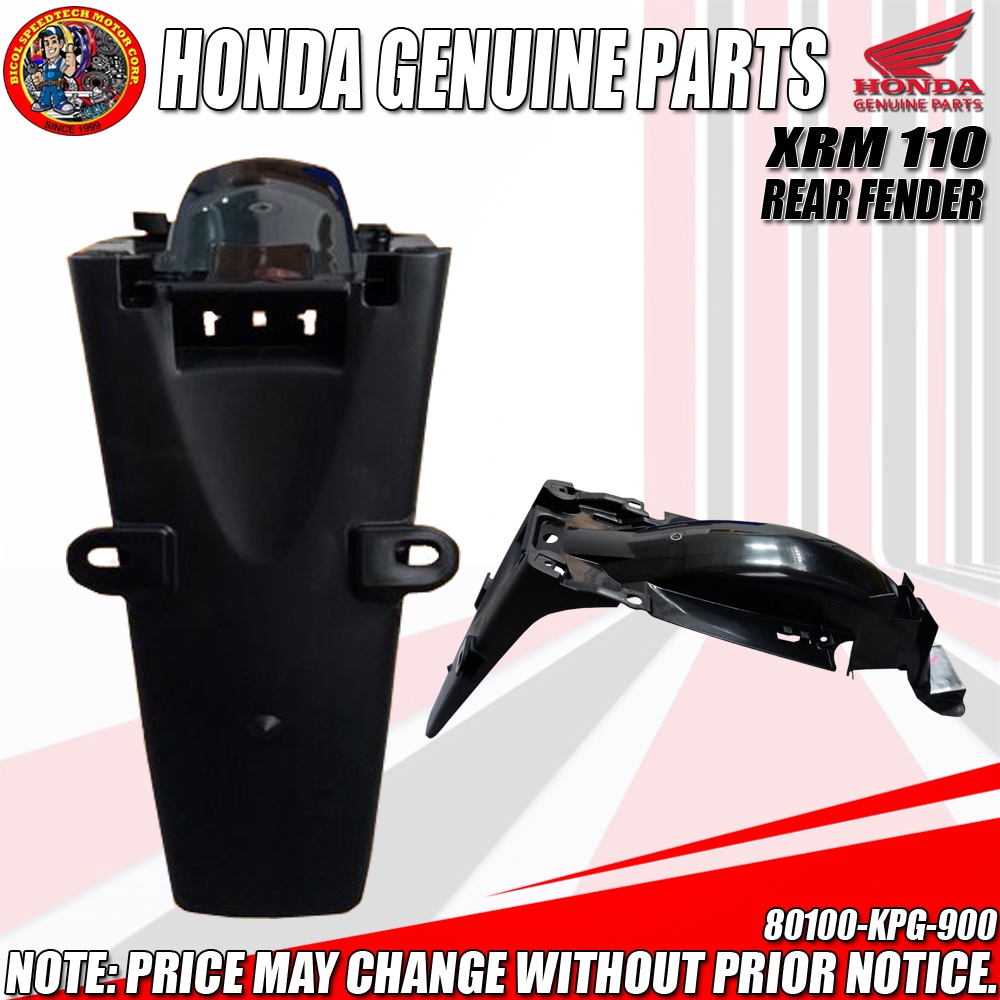 Orignal XRM 110 REAR FENDER (GENUINE 80100-KPG-900) | Lazada PH