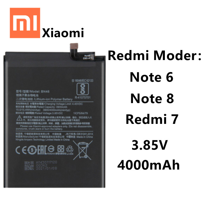 Xiaomi Redmi 7 Battery Xiaomi Redmi 7 / Note 6 / Note 8 / Note 8T BN46 ...