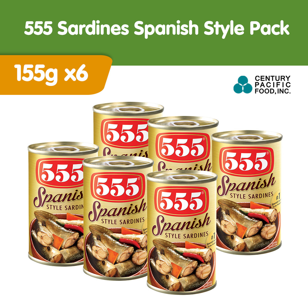 555 FRIED SARDINES 155 GRAMS (BESTEK,ESCSBECHE,WITH TAUSI, HOT AND ...