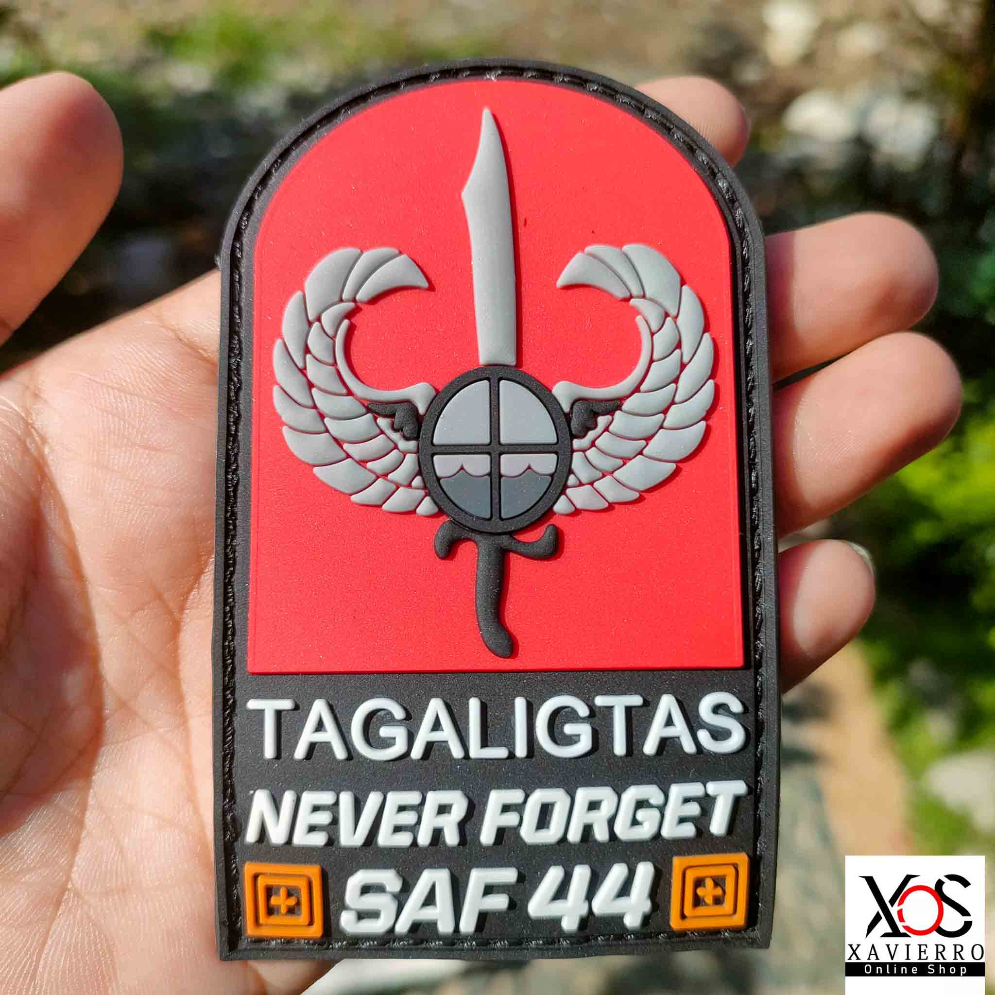 XOS SAF44 tagaligtas pvc velcrro patch tactical military computerized ...