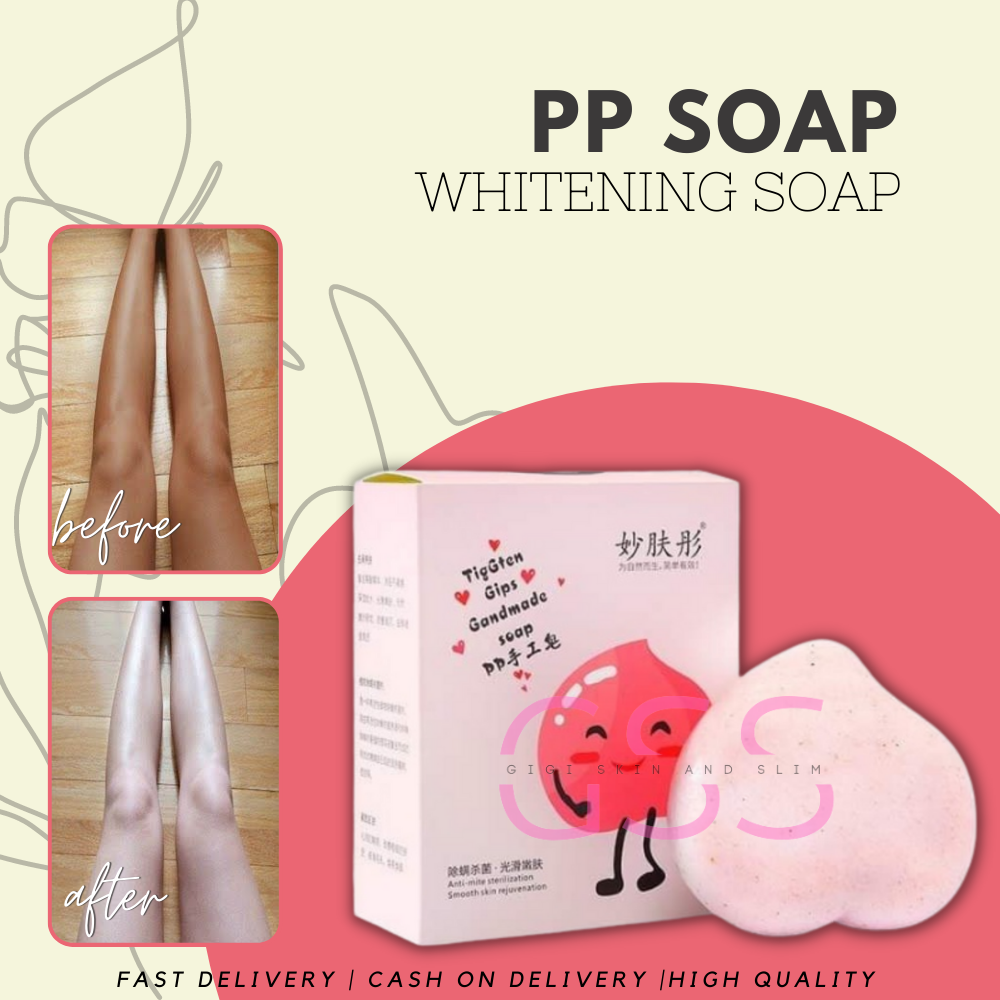 Women's PP Soap Peach Heart Soap Anti-Dark Spot Skin Itching ...