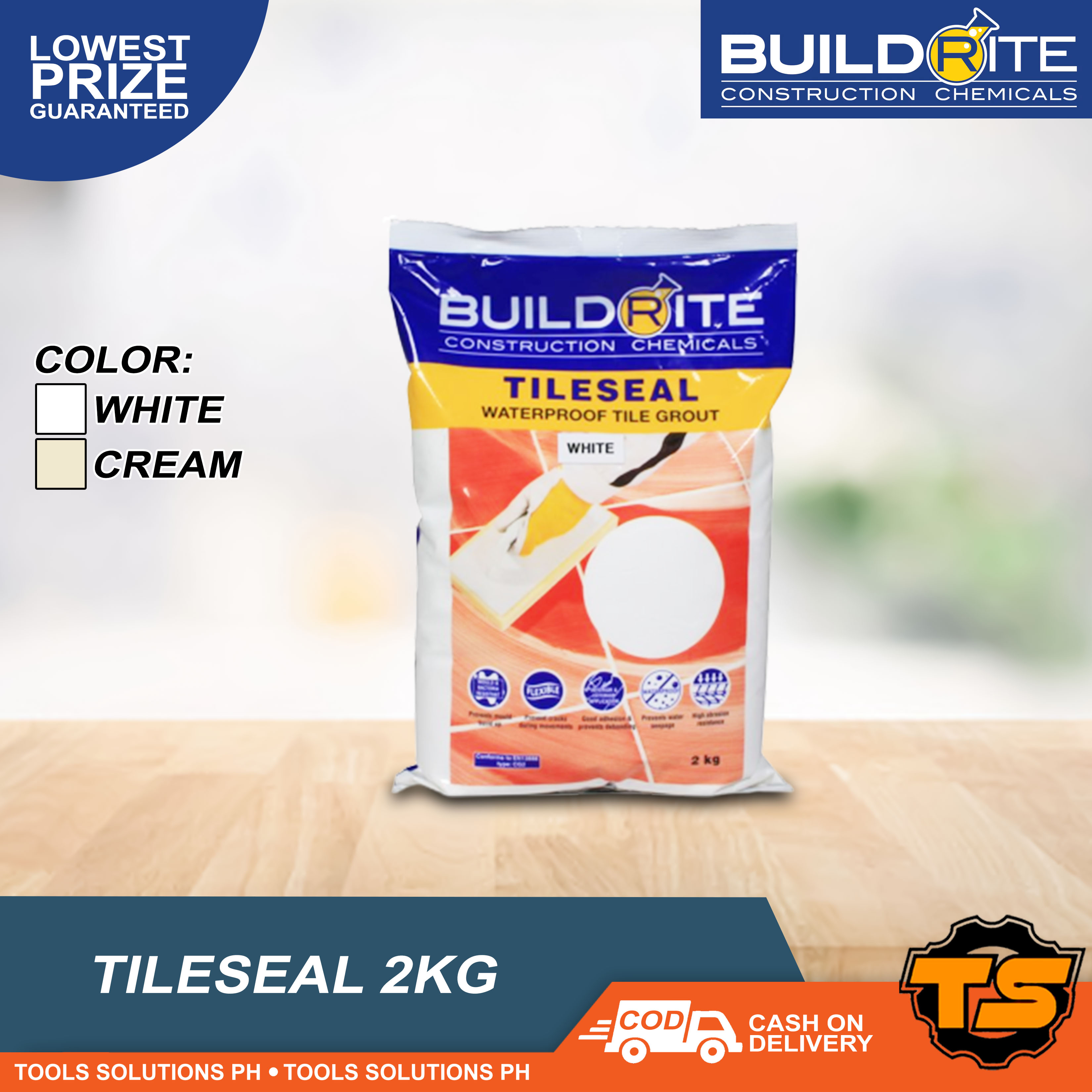 BUILDRITE TILE SEAL Tile Grout 2KG | Lazada PH