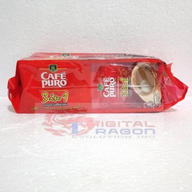 oh Funny!! CAFE PURO 3 IN 1 INSTANT COFFEE MIX 20 SACHET x 17g (net wt ...
