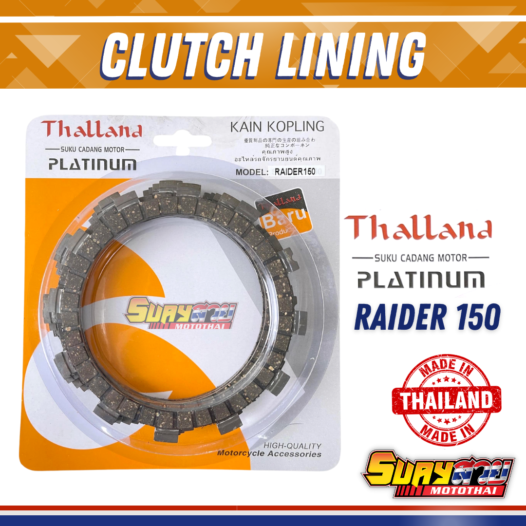 THALLAND Raider 150 Clutch Lining | Lazada PH