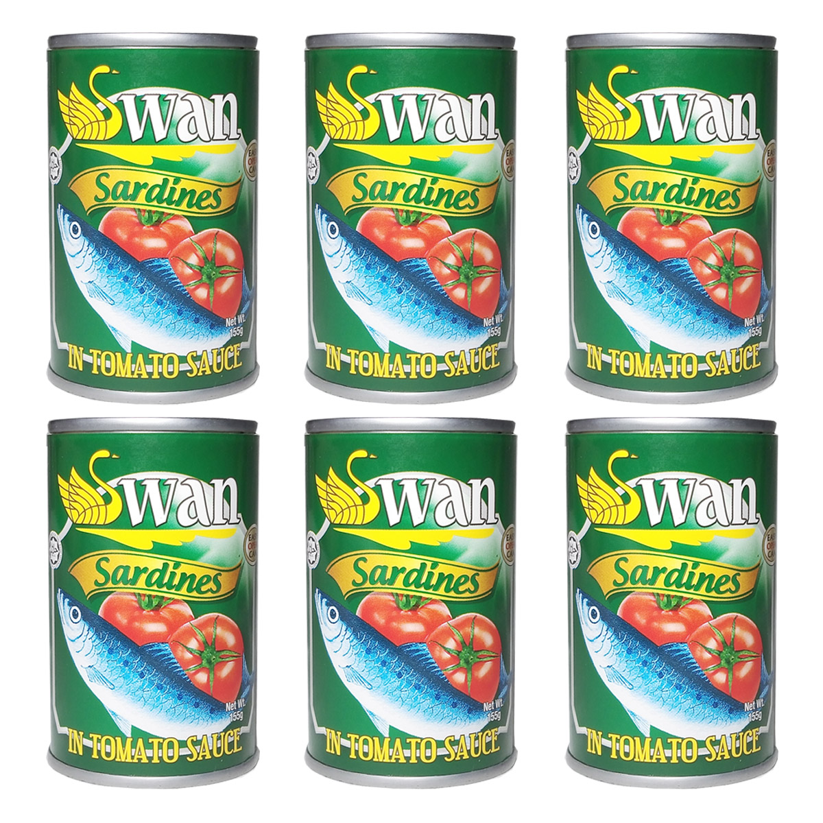 Swan Sardines in Tomato Sauce 6pcs x 150g | Lazada PH