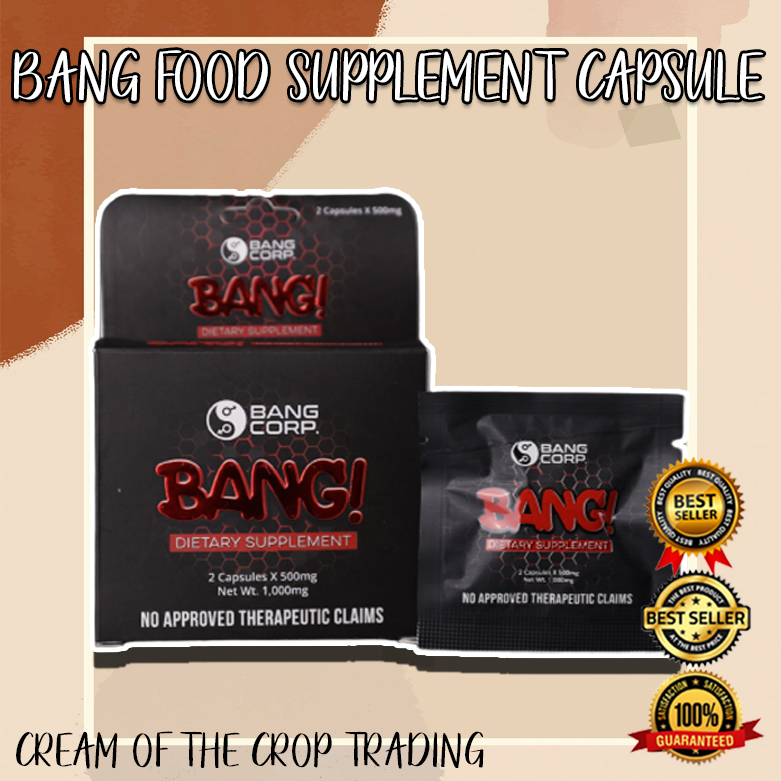Best Seller BANG FOOD SUPPLEMENT FOR MEN 2 CAPSULES 500mg | LEGIT ...