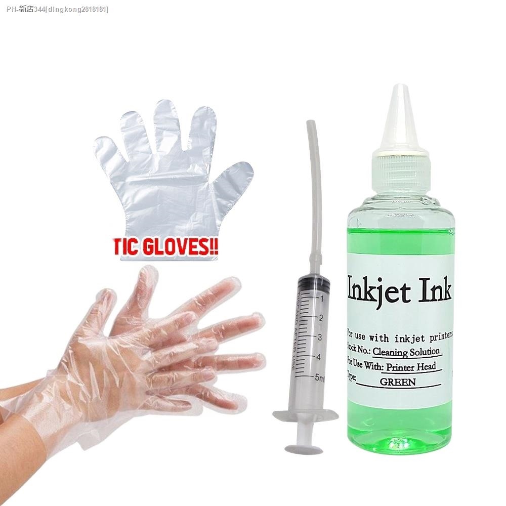 COD Printer clean solution 100ml / Syringe with for clogged uv ink ...