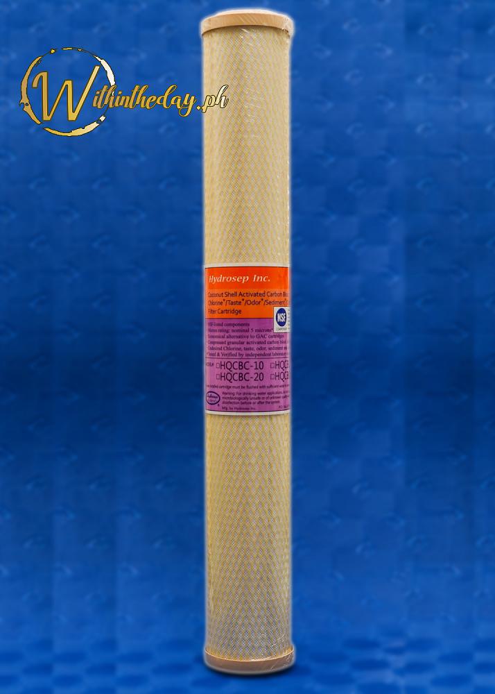 ORIGINAL Hydrosep with barcode USA 20 inch slim Coco Shell Activated ...