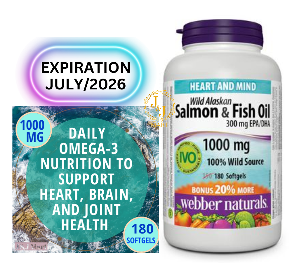 Webber Naturals Wild Alaskan Salmon & Fish Oil, 1000 mg | Lazada PH