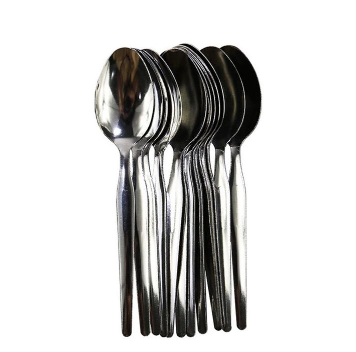 Ziyang 12pcs Silver Stainless Steel Table Spoons And Forks | Lazada PH