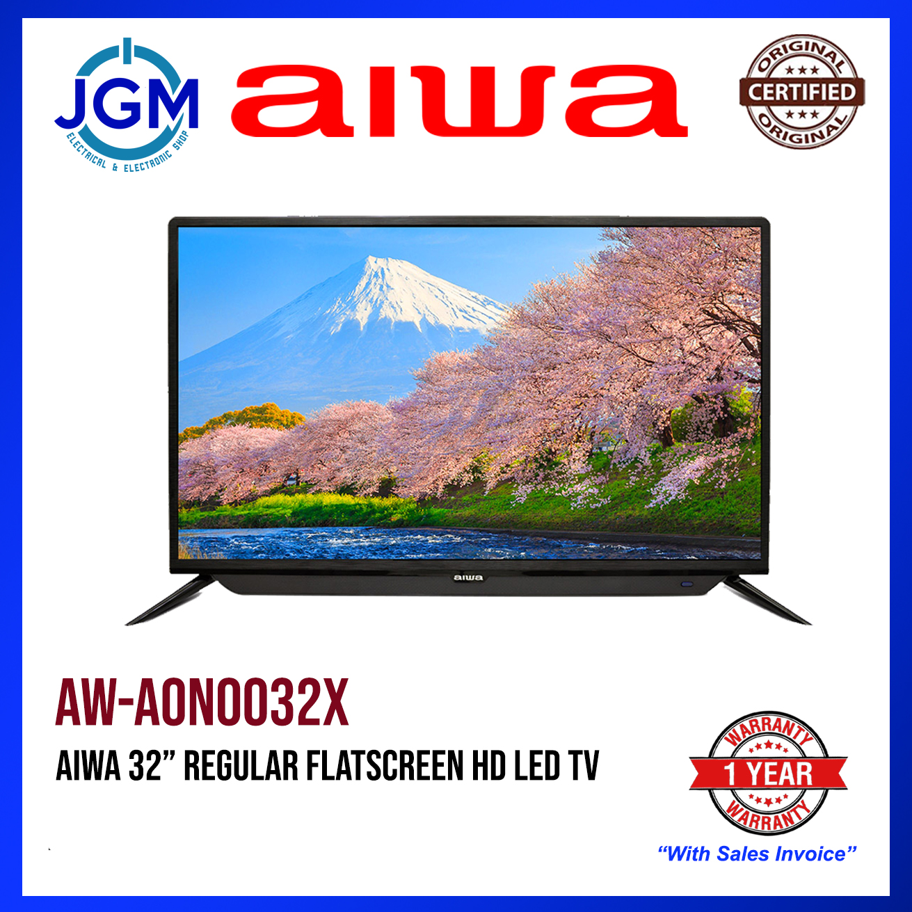 Aiwa 32” Flatscreen HD LED TV Model AW-AON0032X | Lazada PH
