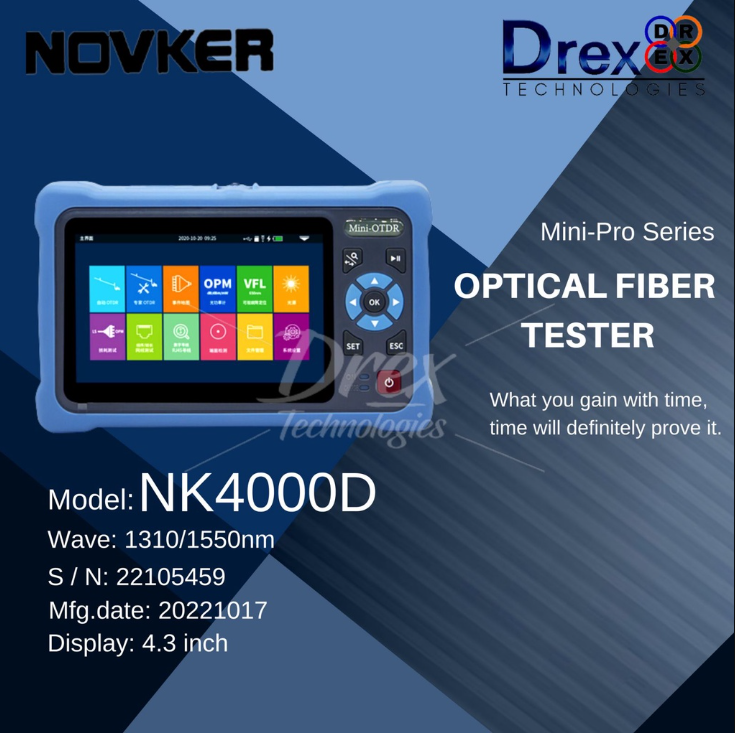 NOVKER NK4000D UPC Optical Time Domain Reflectometer (OTDR) Optical ...