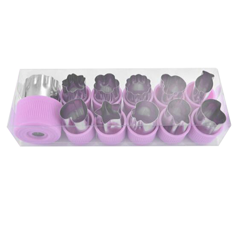 9pcs Fruit Vegetable Cookie Sandwich Cutter Shaper Molder (BLW, Food ...