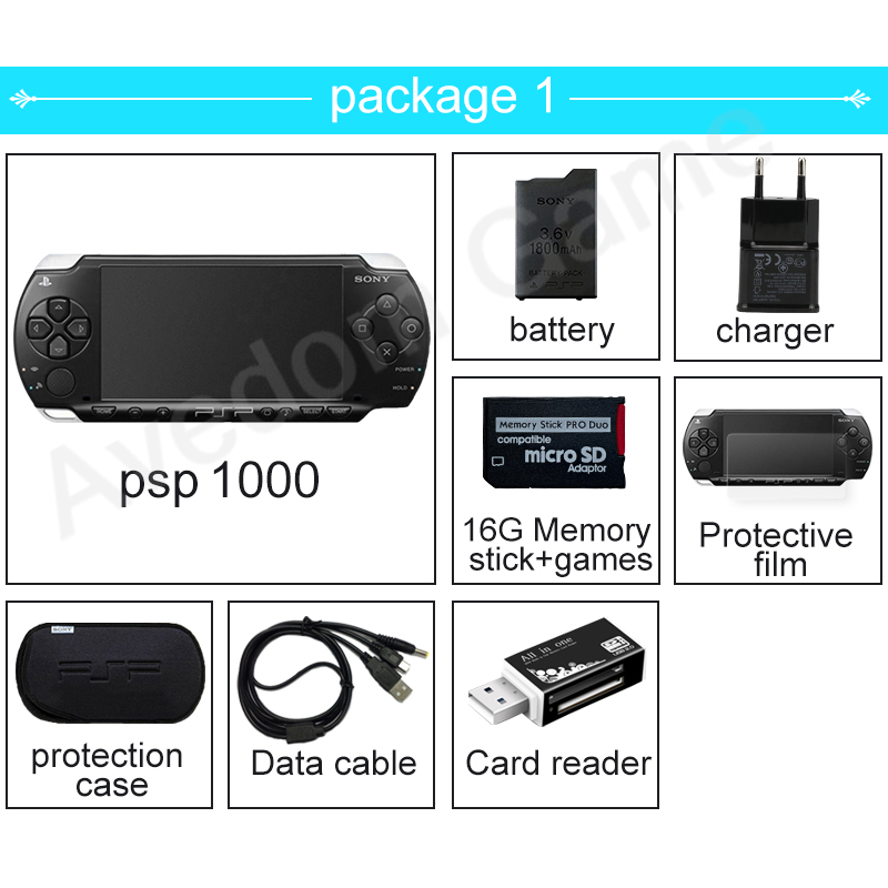 Original PSP1000 PSP for Sony PSP 1000 PSP-1000 game console 16 32GB ...