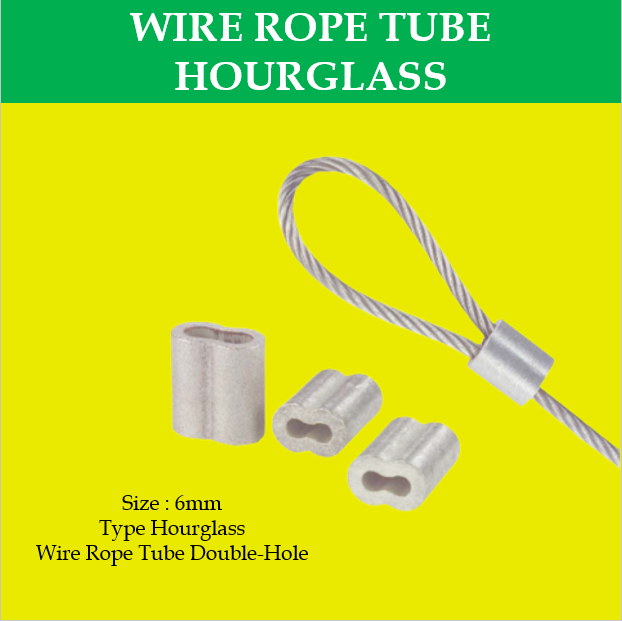 MAGO 2mm-8mm 8 Type Hourglass wire rope tube Double-hole thick wire ...