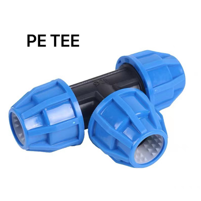 Heavy-Duty Standard PE Compression Fittings for pe and pvc pipes 1/2" 3/4" 1" elbow tee coupling ...
