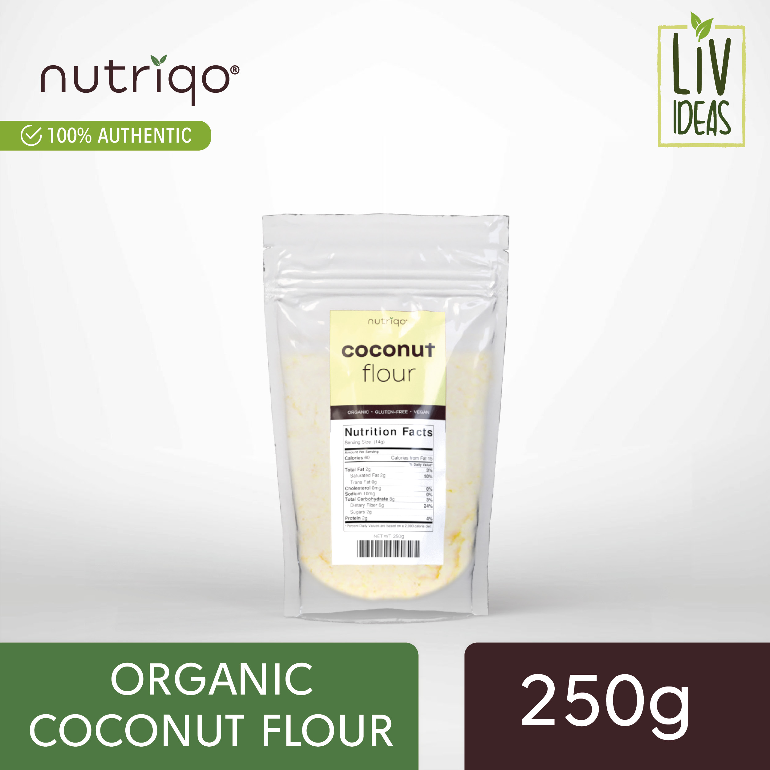 Nutriqo Organic Coconut Flour 250g | Lazada PH