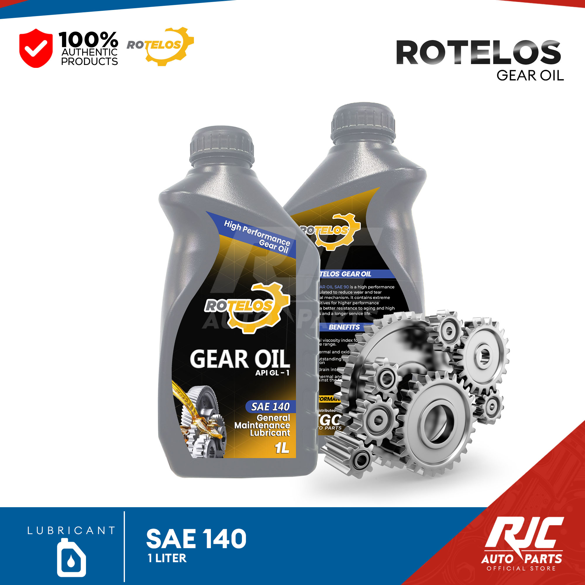 ROTELOS Gear Oil SAE 90 API GL-1 1 Liter ( 1L ) | Lazada PH