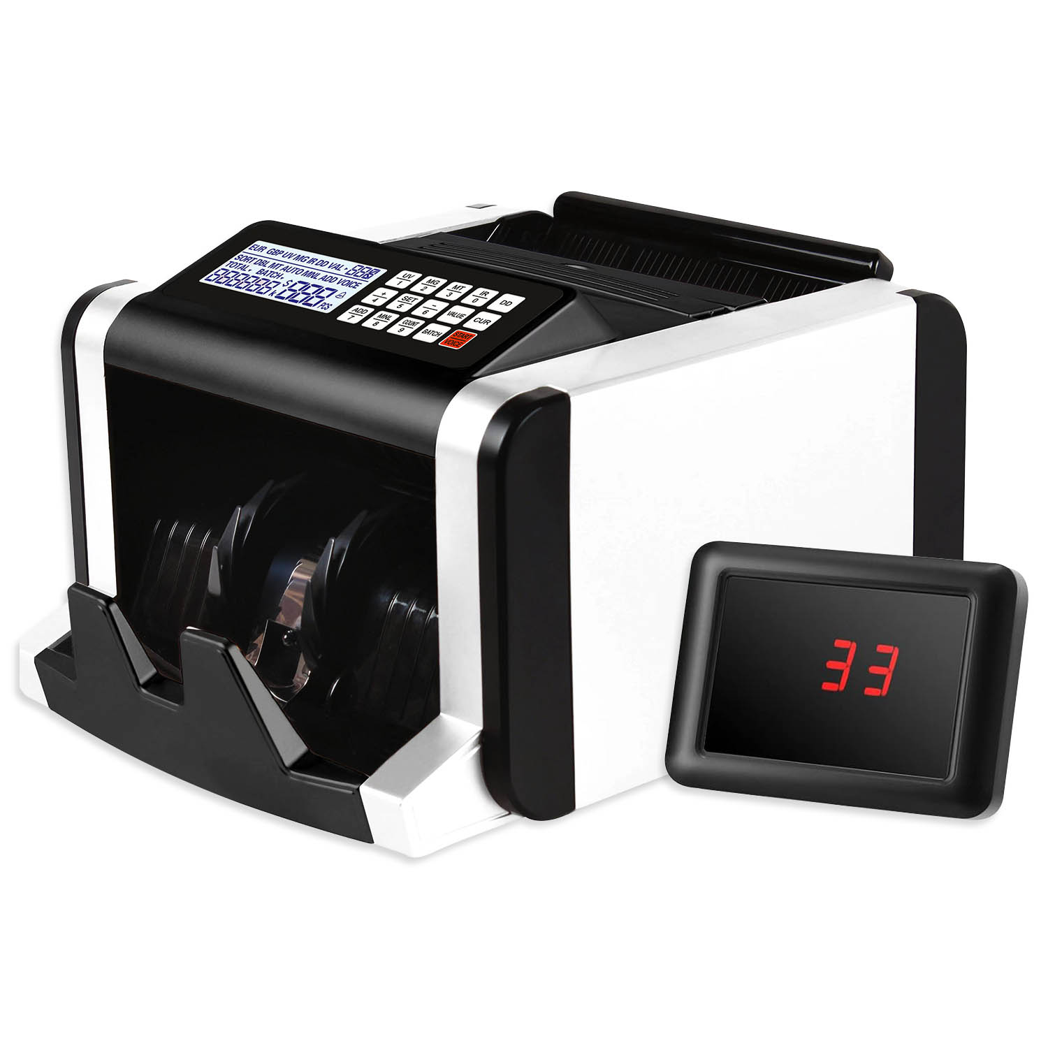 Original Money Counter Machine with Detector (Support commonly used ...