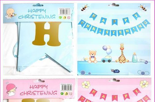 Happy Christening Banner Baby Christening Bunting Banderitas | Lazada PH