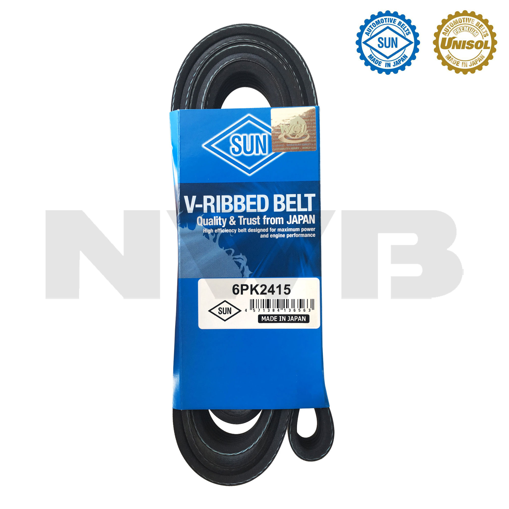 SUN V-Ribbed Belt 6PK2415 for Hyundai Santa Fe Diesel 2012-2015 and ...