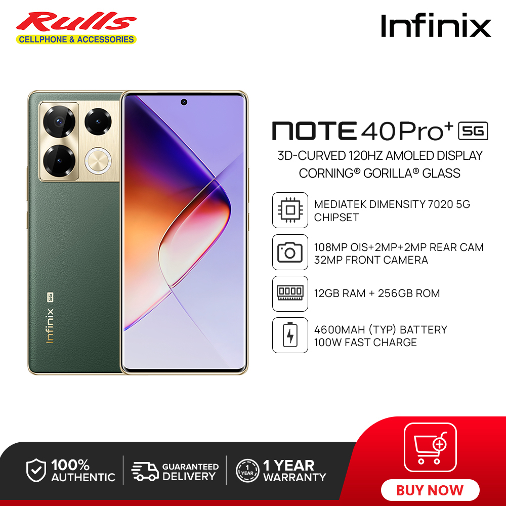 Infinix NOTE 40 Pro+ 5G Smartphone | 12GB+256GB | Dimensity 7020 5G ...