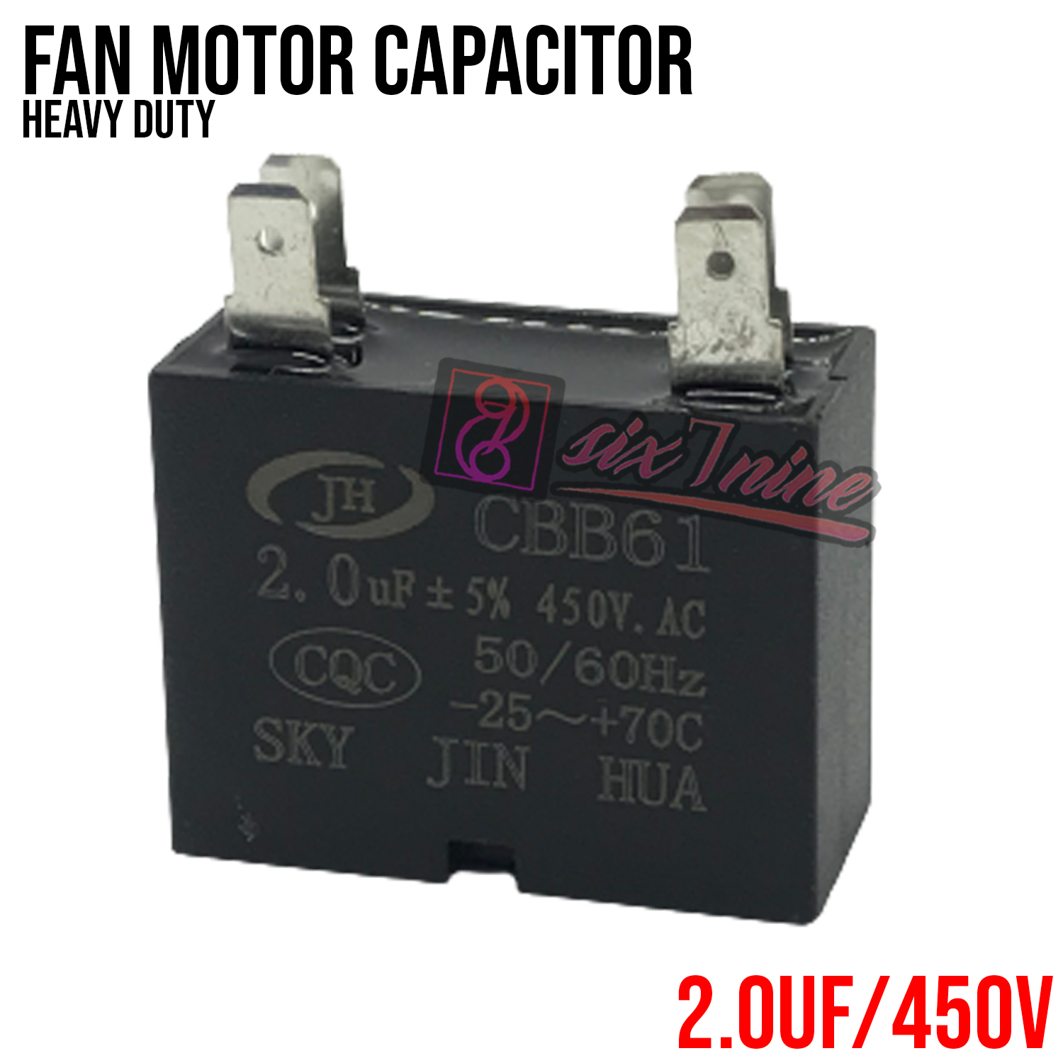 Fan Motor Run Capacitor 2.0uF 450V 50/60Hz Heavy Duty | Lazada PH